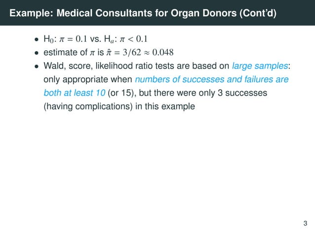 An introduction to small samples binomial inference | PDF