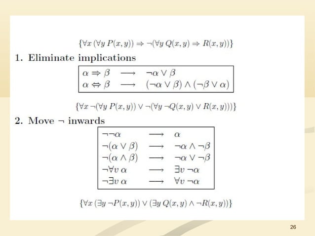 L03 ai - knowledge representation using logic | PPT | Programming Languages | Computing