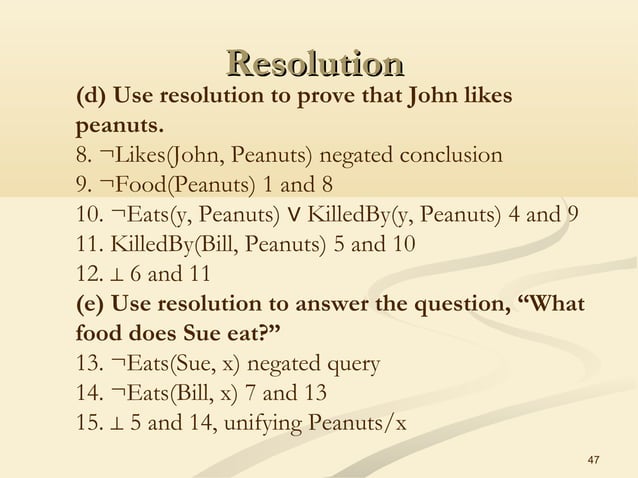 L03 Ai Knowledge Representation Using Logic Ppt Programming Languages Computing