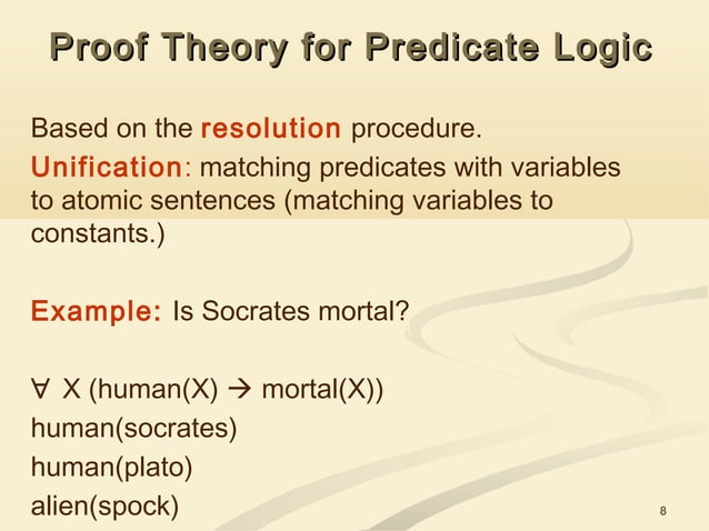 L03 ai - knowledge representation using logic | PPT | Programming ...