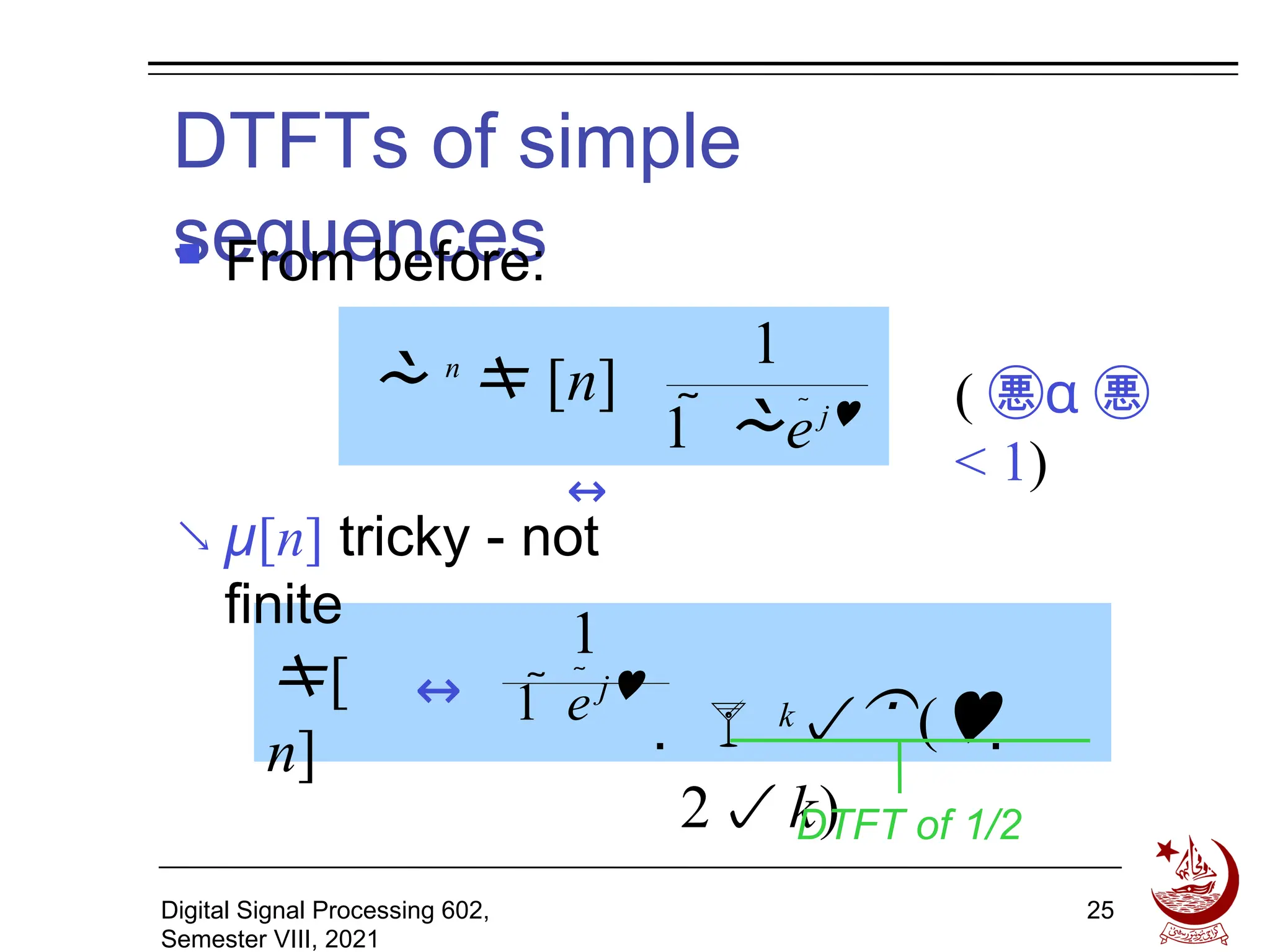 Fourier transform of digital signal processing | PPTX