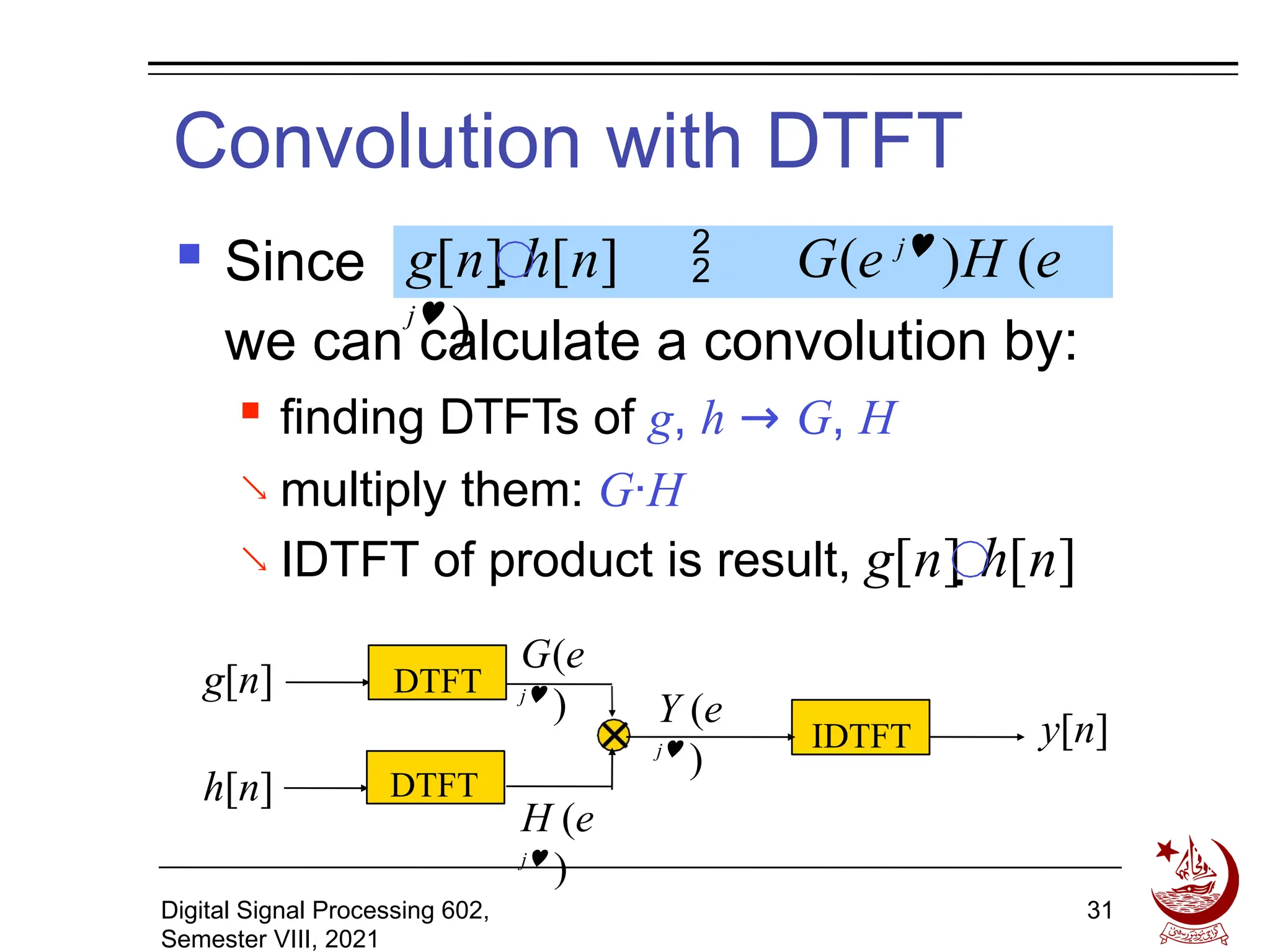 Fourier transform of digital signal processing | PPTX