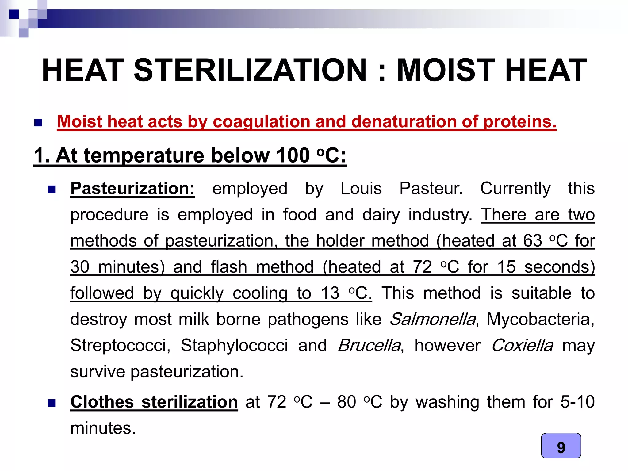 Medical Microbiology Laboratory (sterilization and disinfection) | PDF
