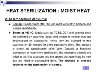 Medical Microbiology Laboratory (sterilization and disinfection) | PDF
