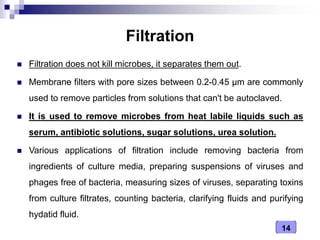 Medical Microbiology Laboratory (sterilization and disinfection) | PDF