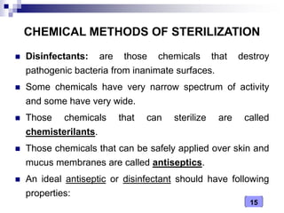 Medical Microbiology Laboratory (sterilization and disinfection) | PDF