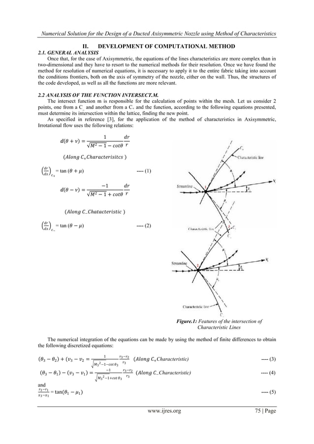 Numerical Solution for the Design of a Ducted Axisymmetric Nozzle using Method of ...
