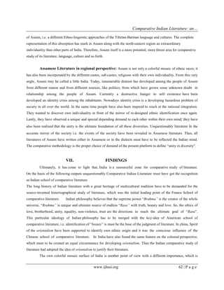 Comparative Indian Literature: an approach to a School | PDF