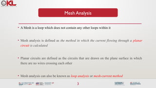 L03_Mesh and Nodal Analysis.pptxkuaewbgewb.dskBD | PPTX