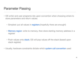 L03SystemCalls.pdf all about system call in os | PDF
