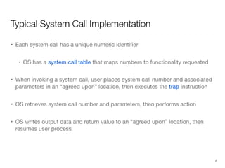 L03SystemCalls.pdf all about system call in os | PDF | Operating Systems | Computer Software and ...