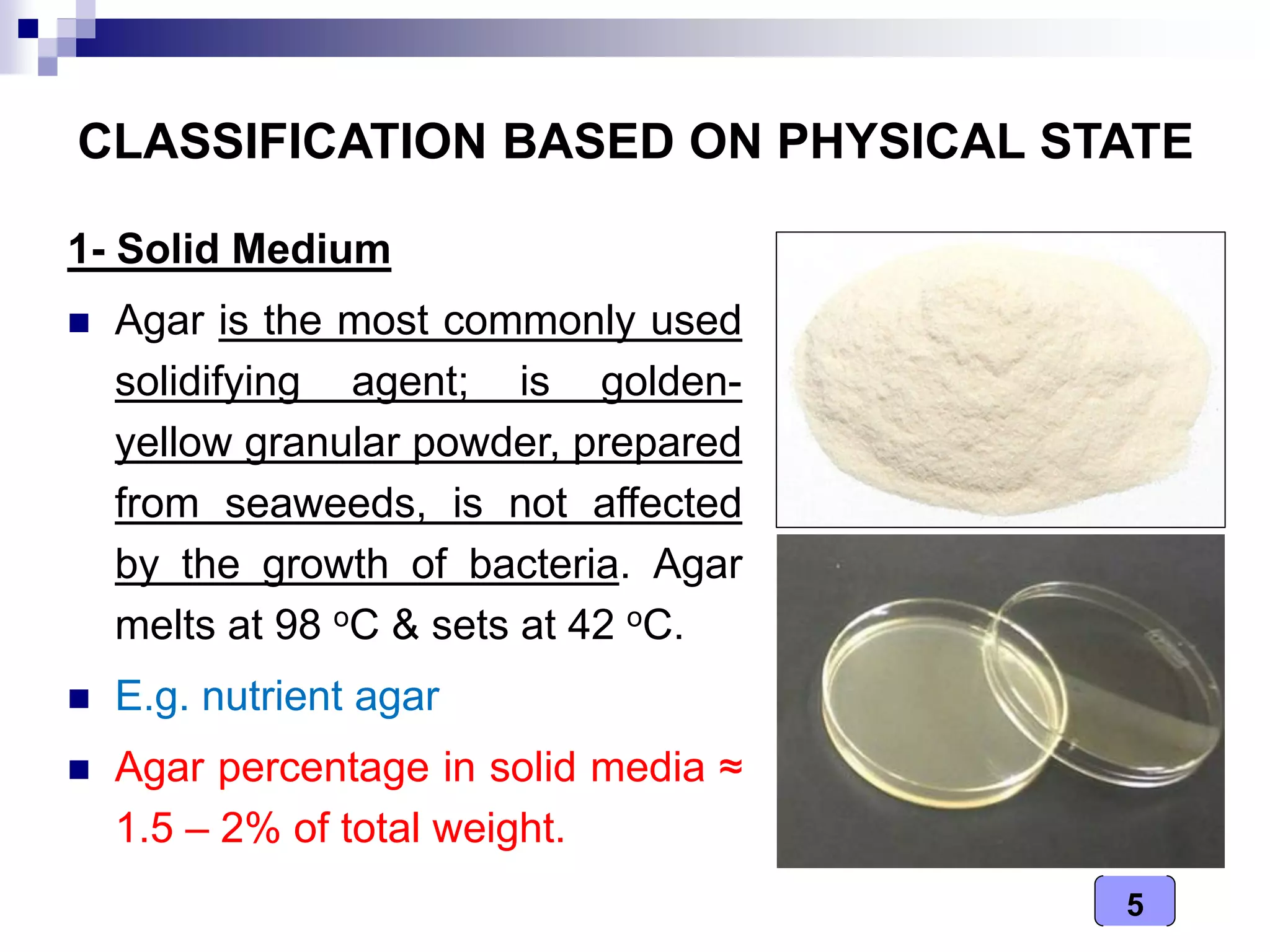 Medical Microbiology Laboratory (culture media classification) | PDF