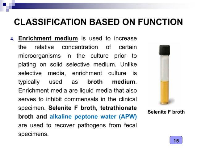 Medical Microbiology Laboratory (culture media classification) | PDF ...
