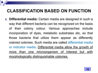 Medical Microbiology Laboratory (culture media classification) | PDF