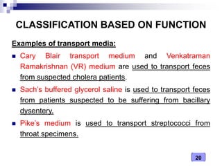 Medical Microbiology Laboratory (culture media classification) | PDF