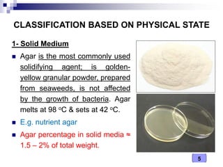 Medical Microbiology Laboratory (culture media classification) | PDF