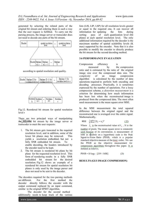 Low Memory Low Complexity Image Compression Using HSSPIHT Encoder | PDF