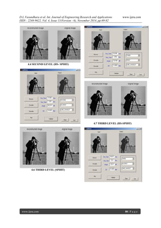 Low Memory Low Complexity Image Compression Using HSSPIHT Encoder | PDF
