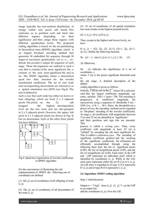 Low Memory Low Complexity Image Compression Using HSSPIHT Encoder | PDF