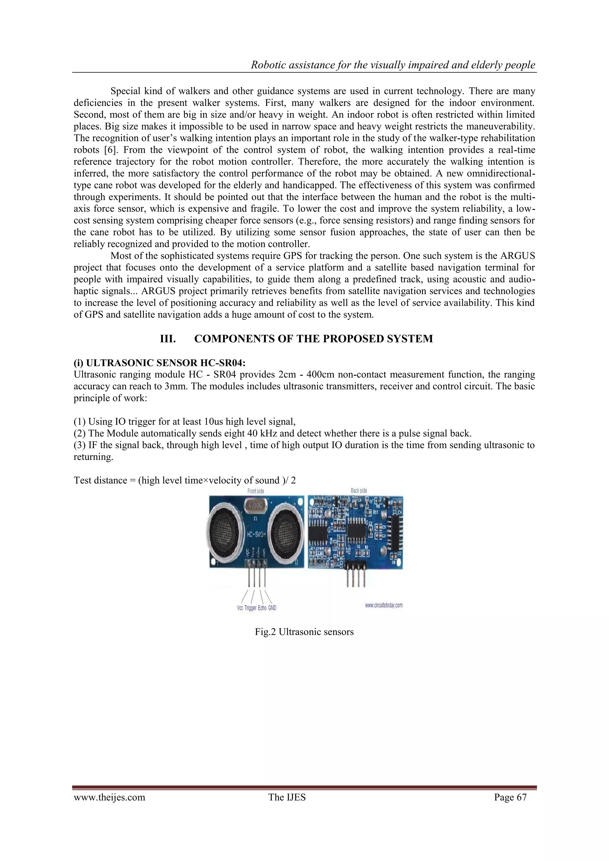Robotic assistance for the visually impaired and elderly people | PDF