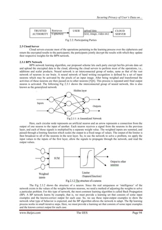 Securing Privacy of User’s Data on Cloud Using Back Propagation Neural Networks | PDF