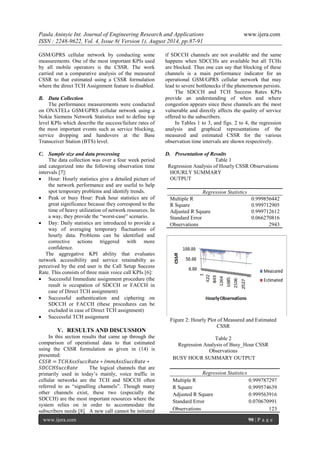 Evaluation of CSSR with Direct TCH Assignment in Cellular Networks | PDF