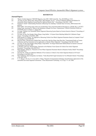 Computer based Wireless Automobile Wheel Alignment system using Accelerometer | PDF