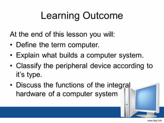 CSS L04 - Integral Parts of the Computer System | PDF