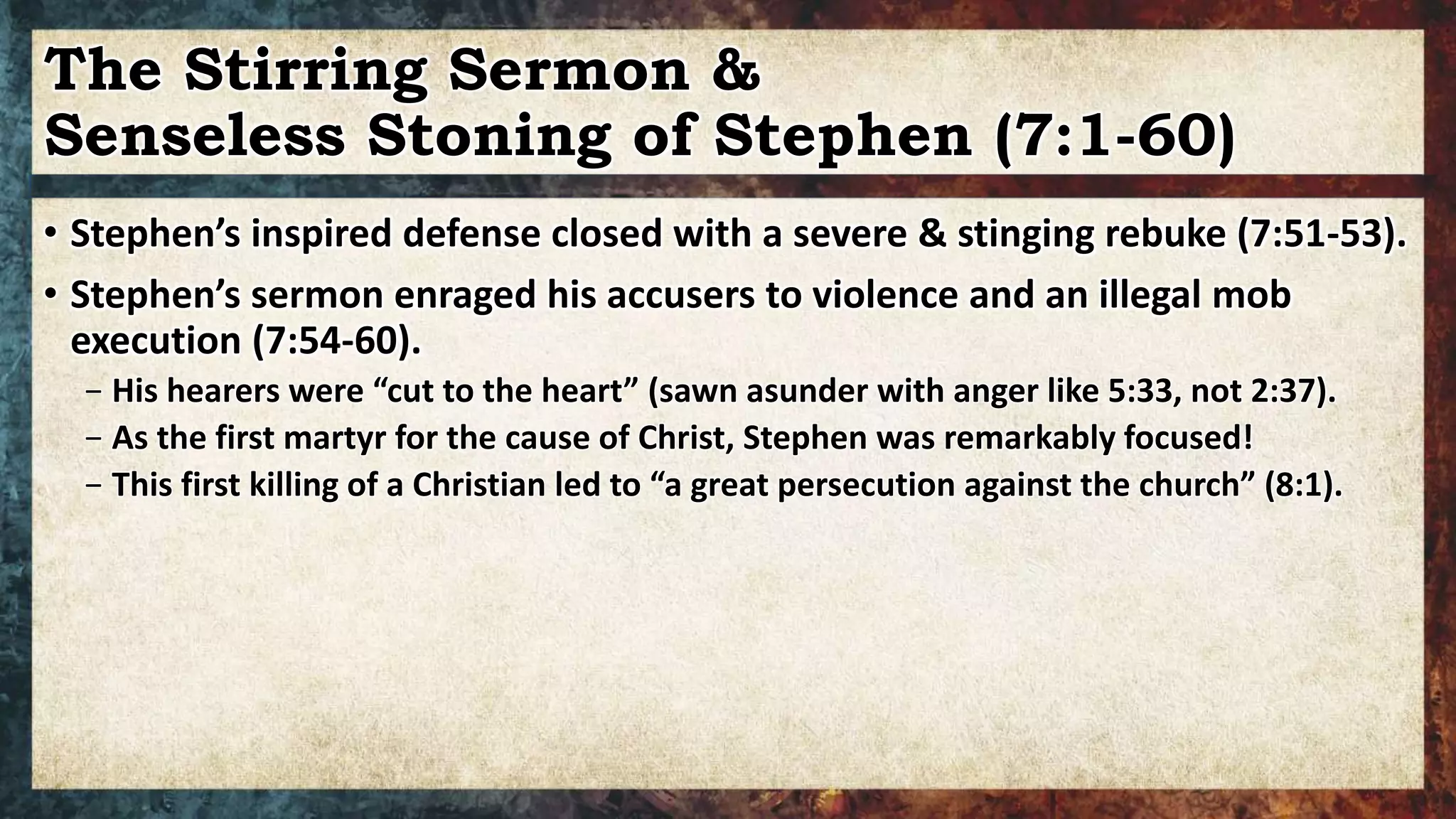 Acts of the Apostles 7-1-8-40 | PPTX