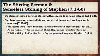Acts of the Apostles 7-1-8-40 | PPTX