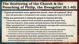 Acts of the Apostles 7-1-8-40 | PPTX