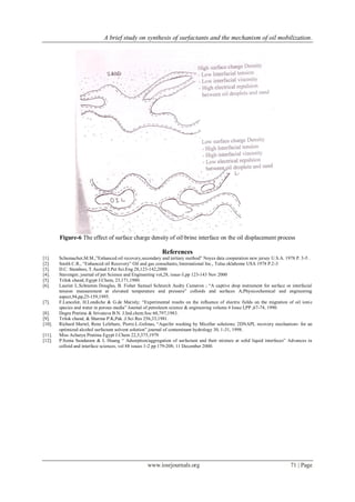 A brief study on synthesis of surfactants and the mechanism of oil ...