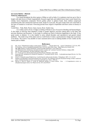 “Some Wild Trees of Bihar and Their Ethnobotanical Study” | PDF