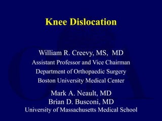L06 knee dislocations | PPT