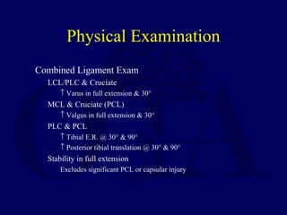 L06 knee dislocations | PPT