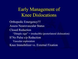 L06 knee dislocations | PPT