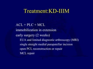 L06 knee dislocations | PPT