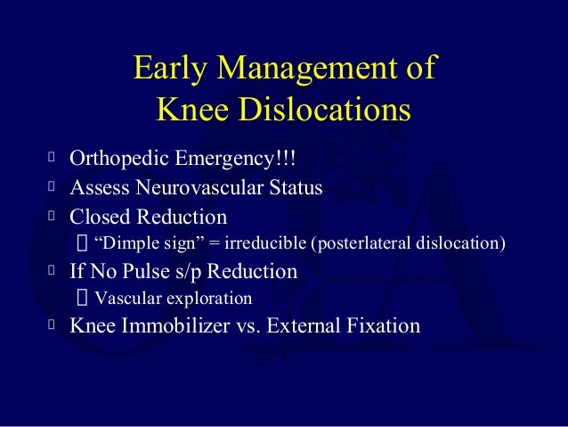 L06 knee dislocations