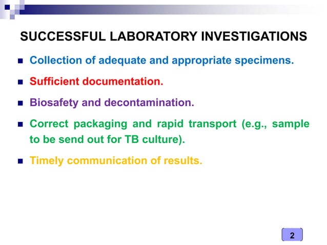 Medical Microbiology Laboratory (sample collection) | PDF