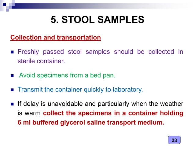 Medical Microbiology Laboratory (sample collection) | PDF