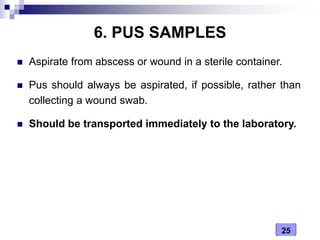 Medical Microbiology Laboratory (sample collection) | PDF
