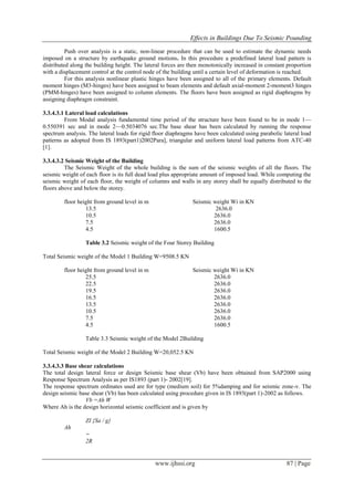 Effects in Buildings Due To Seismic Pounding | PDF