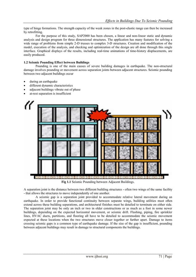 Effects in Buildings Due To Seismic Pounding | PDF
