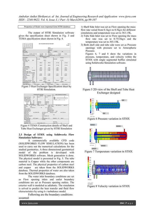 Comparison of Shell and Tube Heat Exchanger using Theoretical Methods, HTRI, ASPEN and ...