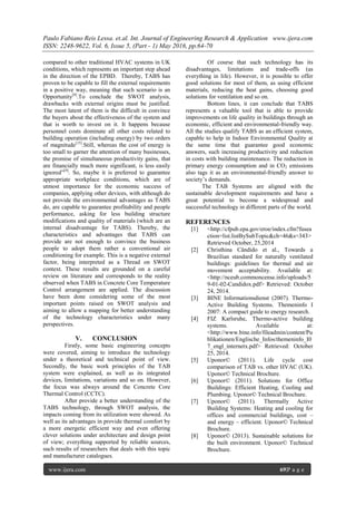 Environmental and Economic Analysis of Thermal Active Building System | PDF