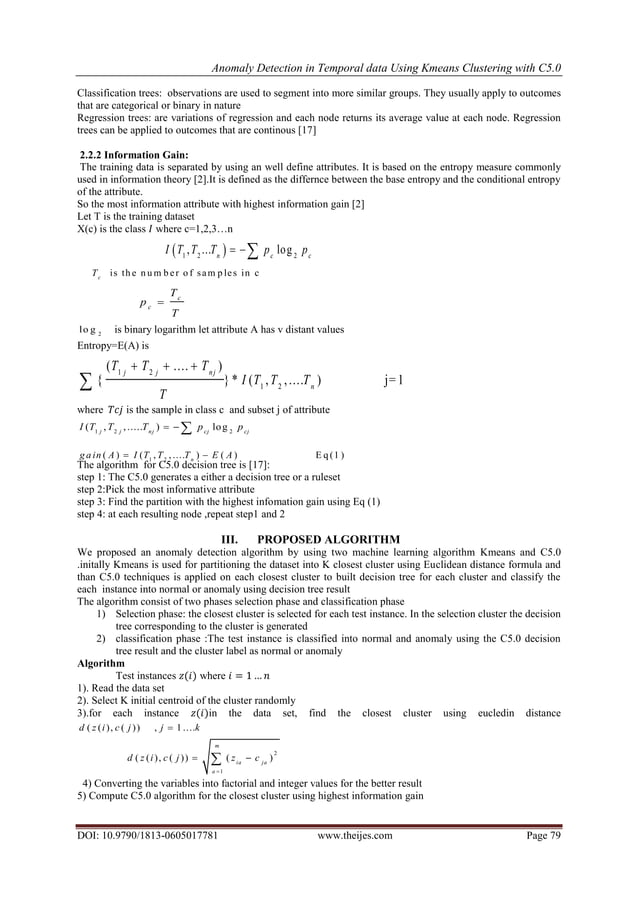 Anomaly Detection in Temporal data Using Kmeans Clustering with C5.0 | PDF | Computer Software ...