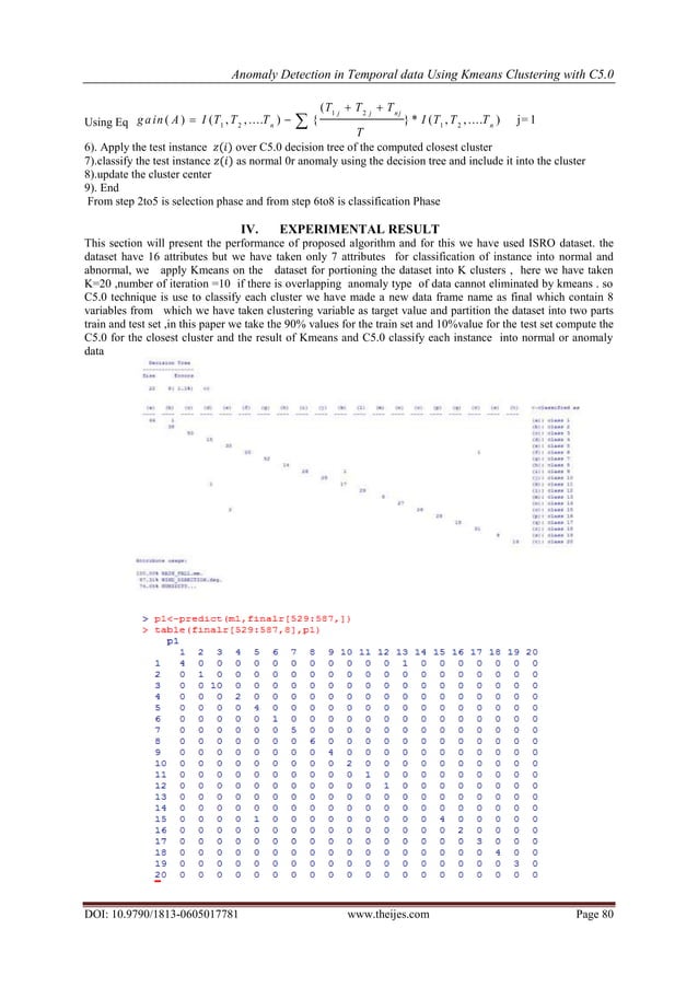 Anomaly Detection in Temporal data Using Kmeans Clustering with C5.0 | PDF | Computer Software ...