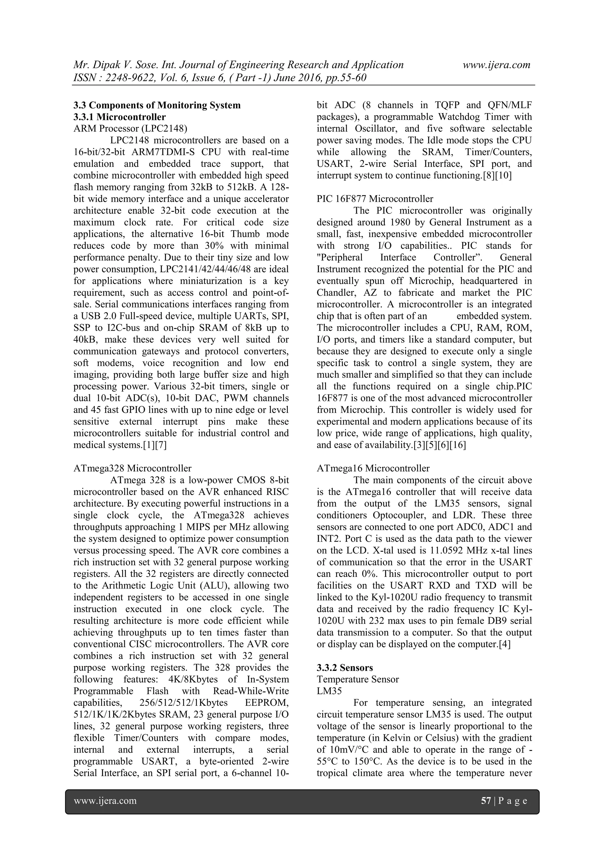 Weather Monitoring Station: A Review | PDF