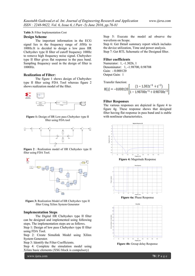 Design And Implementation Of Digital Chebyshev Type Ii Filter Using Xsg