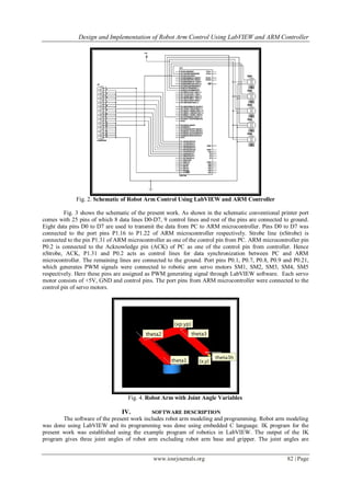 Design and Implementation of Robot Arm Control Using LabVIEW and ARM ...